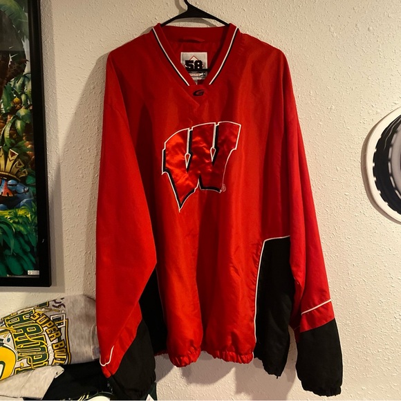 Jackets & Coats | Vintage Wisconsin Badgers Pullover | Poshmark